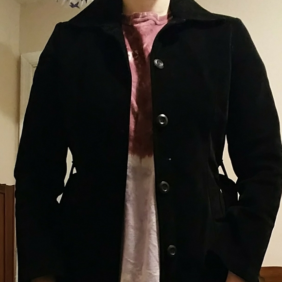 Doki Geki | Jackets & Coats | Long Black Belted Jacket | Poshmark